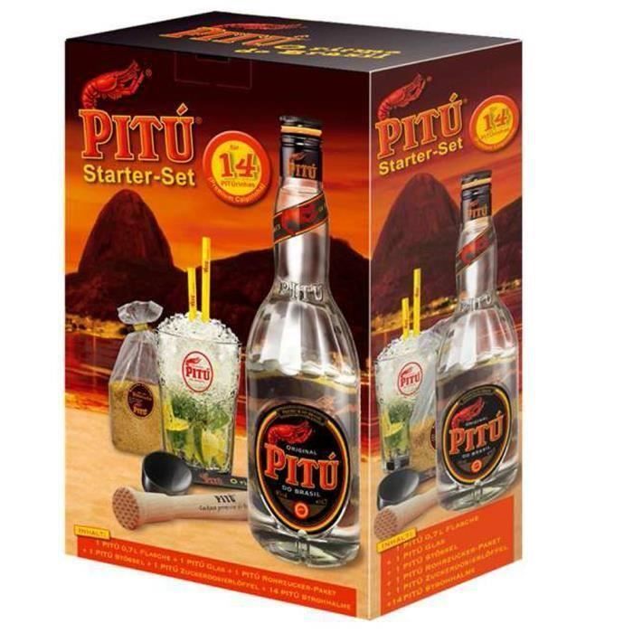 Cachaça Pitu kit 70cl - La cave Cdiscount