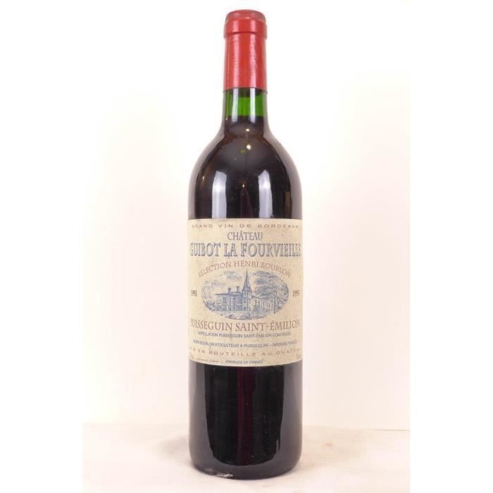 Puisseguin saint-émilion château guibot la fourvieille rouge 1993 ...