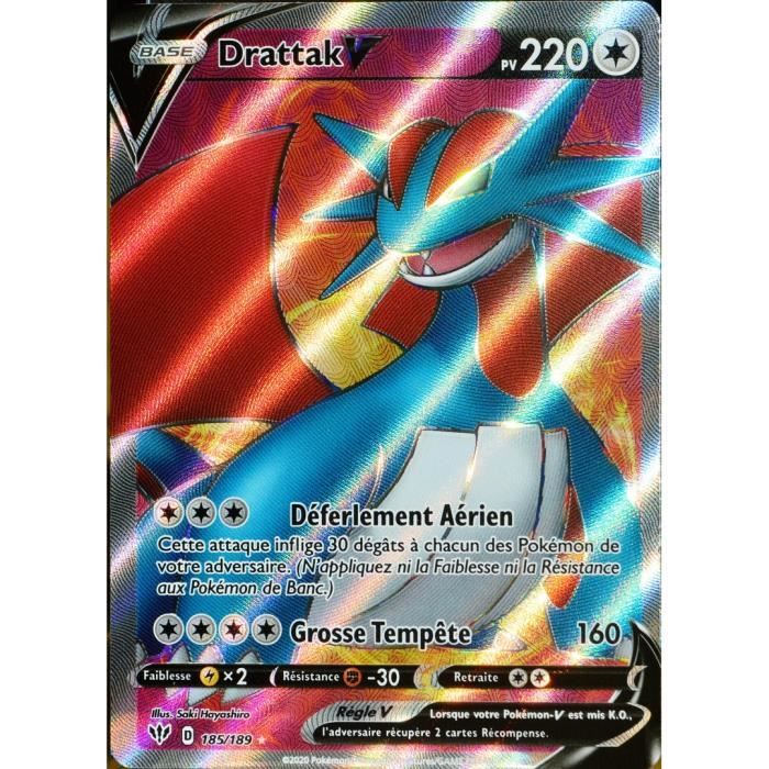 Carte Pokémon 185-189 Drattak V EB03 - Epée et Bouclier - Ténèbres ...
