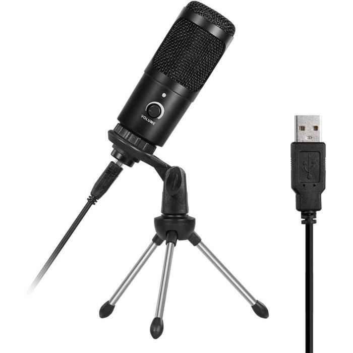 Microphone De Condensateur De Studio Professionnel En Métal Usb ...