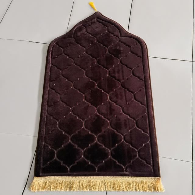 Tapis de prière - A1 - 65X110CM - Flanelle épaisse - Antidérapant ...