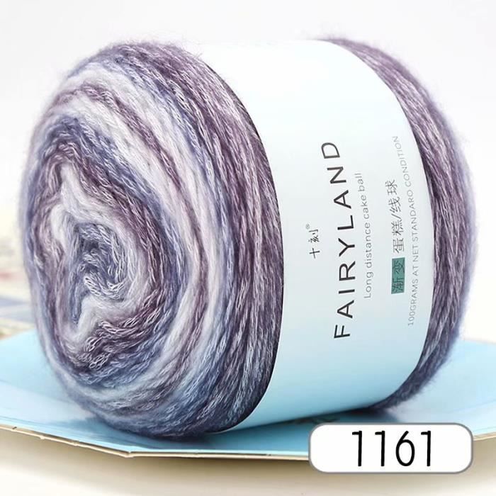 Pelotes de laine,100g-Ball dégradé couleur fil doux chaud coton fil ...