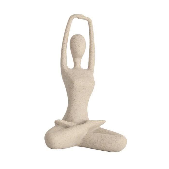 Résine de Yoga Méditation Statue de Yoga Pose Sculpture Figure Résine ...