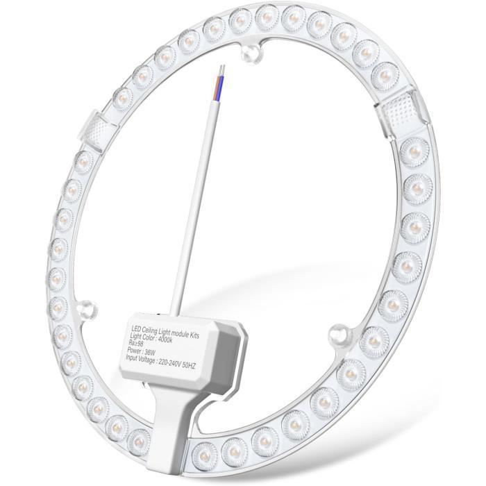 Module Led Ronde 36W De Rechange Avec Aimant Blanc Neutre 4000K Pour ...
