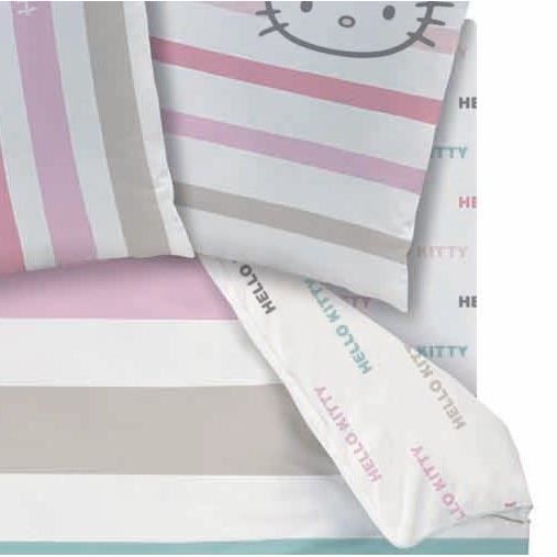 HELLO KITTY - Drap Housse - 90 x 190 cm - Ivana - Cdiscount Maison