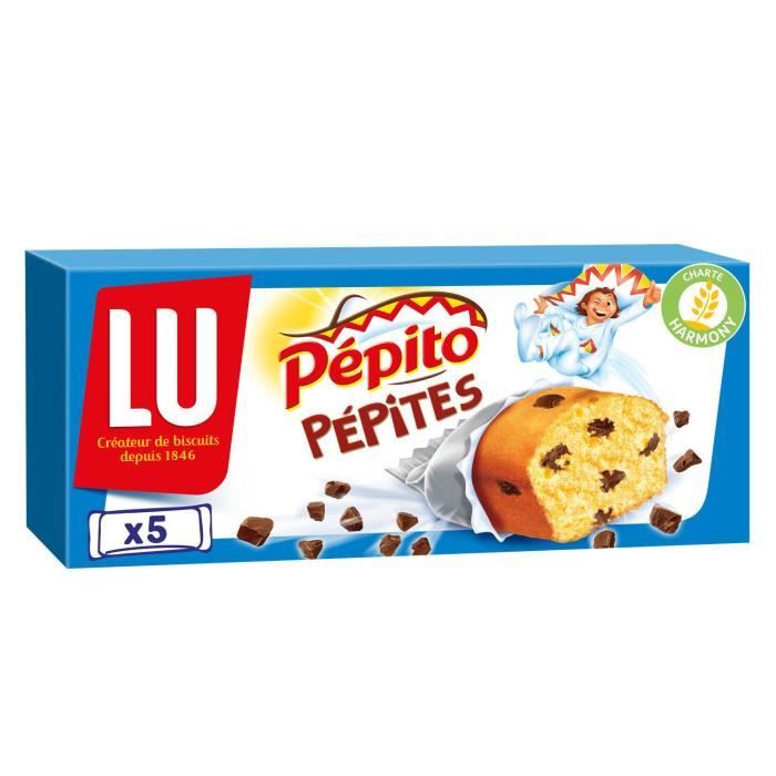 LOT DE 6 - LU - Pepito Pépites Gâteaux aux pépites de chocolat - boîte ...