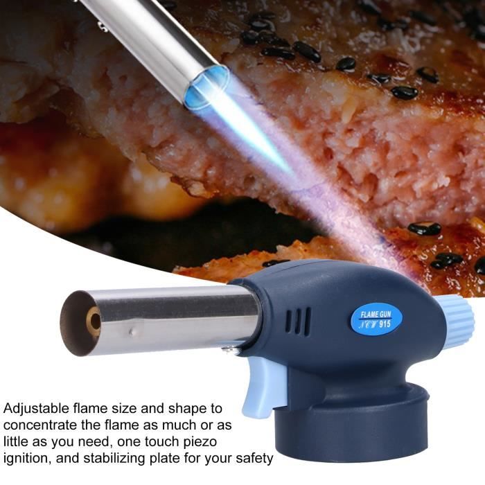 Torche au Butane Culinaire - MOTHINESSTO - Flamme réglable - ABS ...