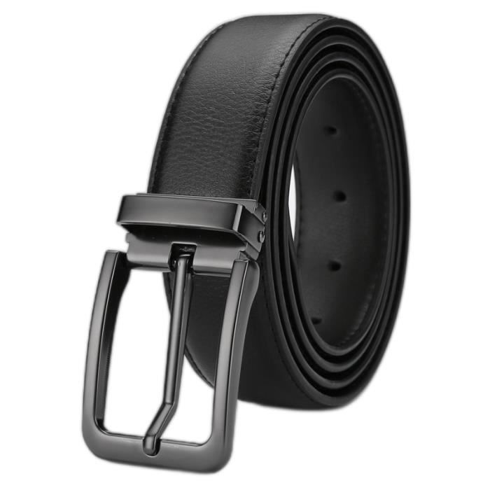 Ceinture Homme,Classics Ceinture Homme Cuir Mixte 34mm de Large ...