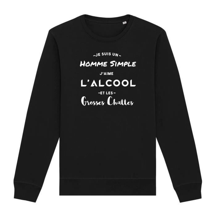 Sweat "Je suis un Homme simple" - Pour Homme - Coton 100% bio ...