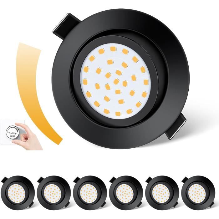 Spot LED Encastrable Dimmable, Spots de Plafond 230V, 5W 600LM Spot Encastré Equivalente de 50W ...