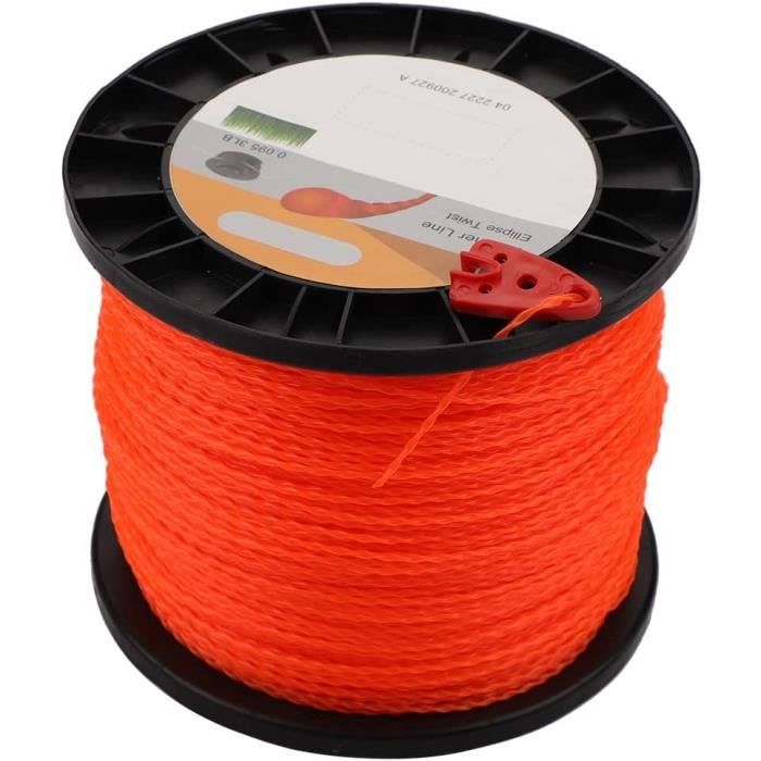 KOSIN 2,4mm x 260m Fil de Débroussailleuse, Bobine Fil Nylon pour Coupe Bordure, Ligne de Coupe ...