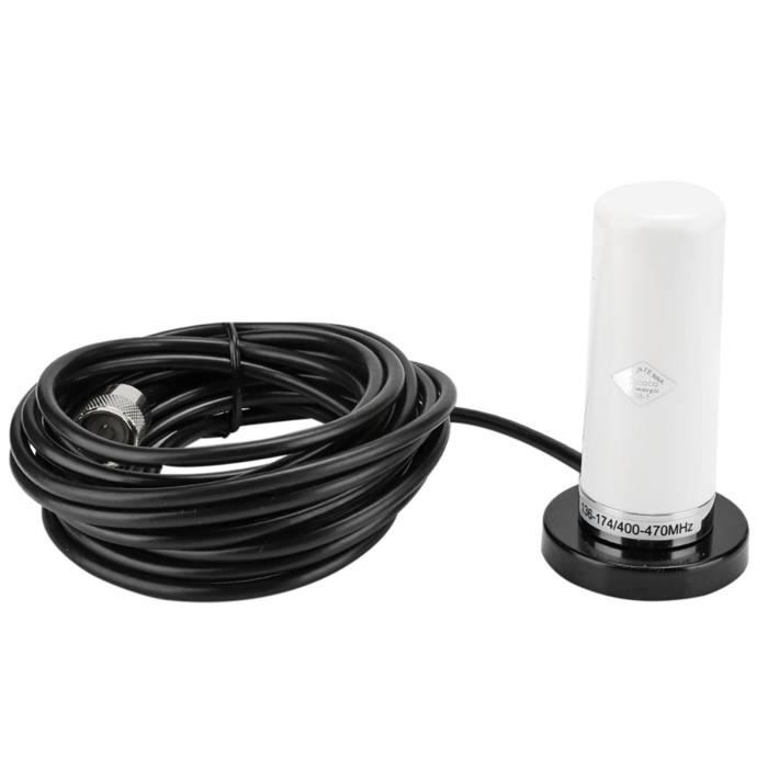 TMISHION Antenne double bande Antenne radio mobile VHF / UHF double bande pour véhicule avec ...