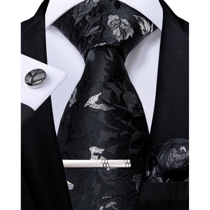 Cravate Et Mouchoir De Poche En Soie Cachemire Pour Homme Avec Boutons ...