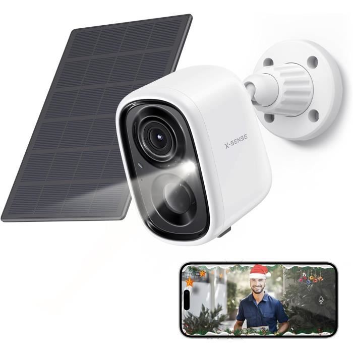 Camera Surveillance Wifi Exterieure Sans Fil Solaire, Caméra De ...