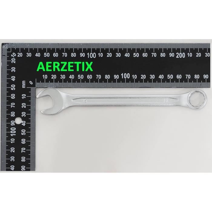 C64775 - Clé Plate Mixte Métrique 15 Mm Longueur 191 Mm - Fourche Et ...