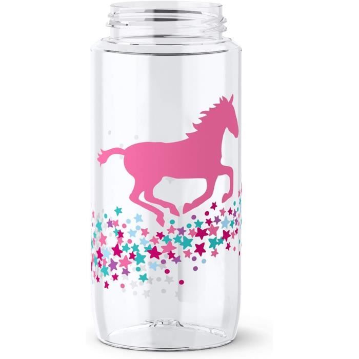 Emsa 518302 Gourde Plastique Transparent-Rose 6,8 x 6,8 x 21,2[S539 ...