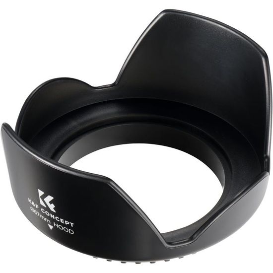 67mm Lens Hood and Cleaning Cloth Compatible with DSLR Camera Lens ...