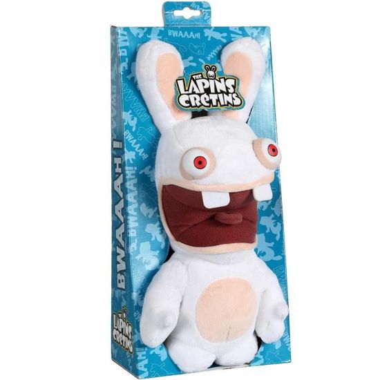 Gipsy Toys - Lapins Crétins Sonores - Bouche Ouverte - 28 cm - Blanc ...