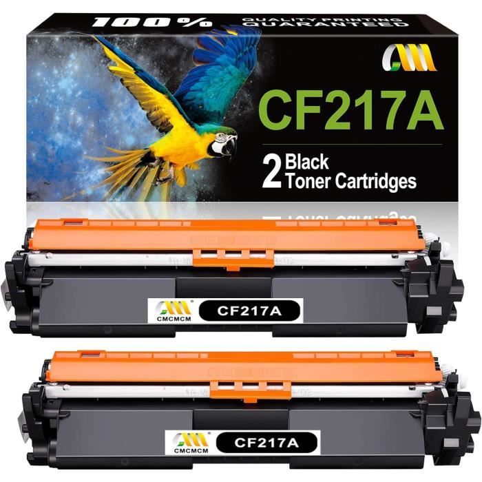 Lot de 2 Cartouches de Toner compatibles 17A 217A pour imprimantes ...