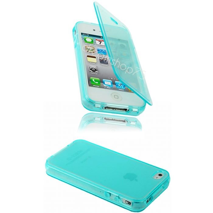 HOUSSE COQUE SILICONE GEL IPHONE 4/4S VERT CLAIRE - Cdiscount Téléphonie