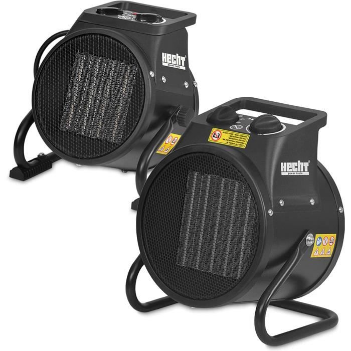 Radiateur électrique Ventilateur Chauffage 3 niveaux 3000W 30 m2 2,8kg ...