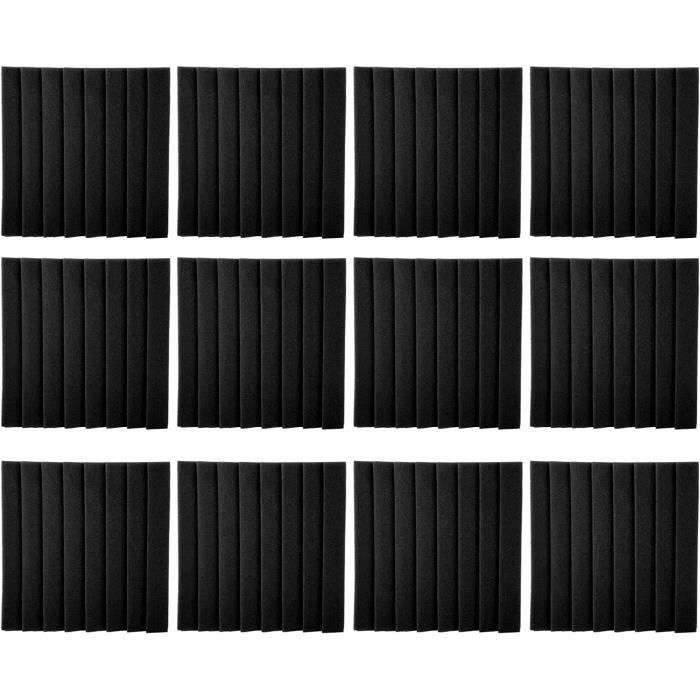 12 panneaux acoustiques insonorisation triangulaire en mousse ...