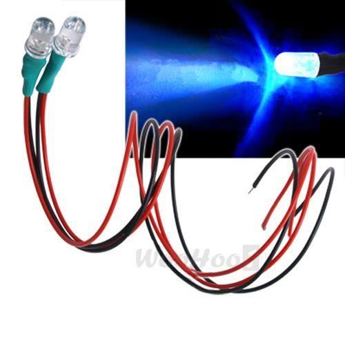 20X LED PRE-CABLEE LAMPE AMPOULE BLEU 12V POUR VOITURE - Cdiscount Maison