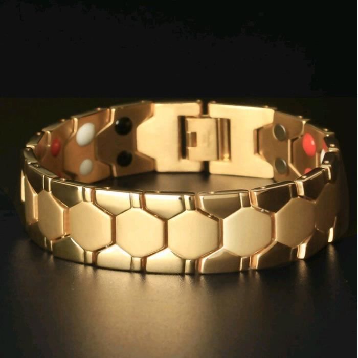 Or 2 - Bracelet magnétique en Germanium pour hommes et femmes ...