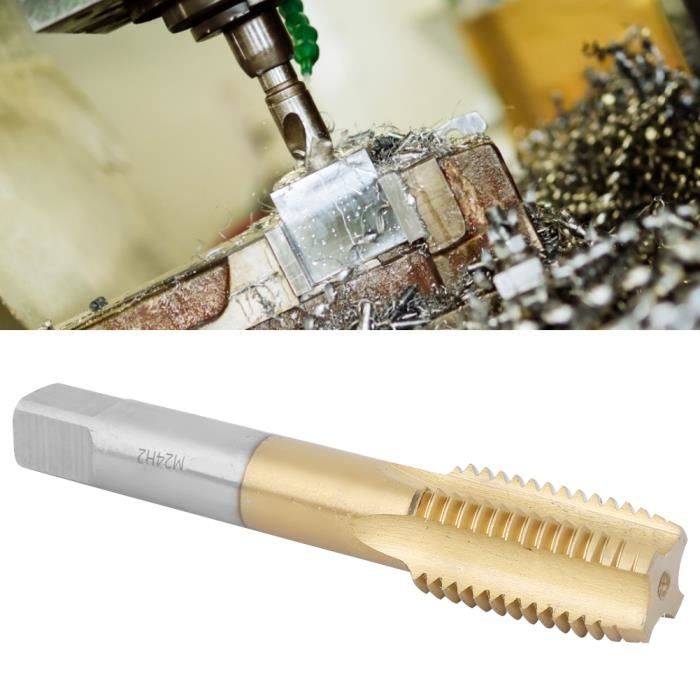 Fdit Mèche de taraud Outil à main de foret de taraud à flûte droite en ...