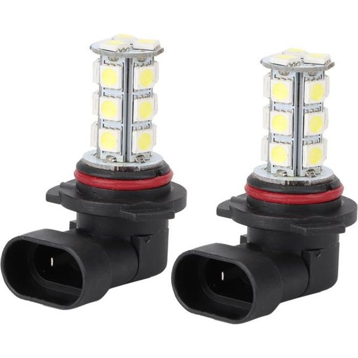 Garosa Ampoule antibrouillard LED 2x HID blanc HB3 9005 18SMD 5050 LED ...