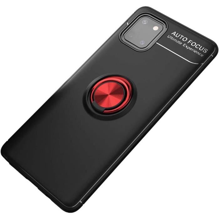 Coque Samsung Galaxy Note 10 Lite Anneau Rotatif à 360 degrés Doux Slim ...