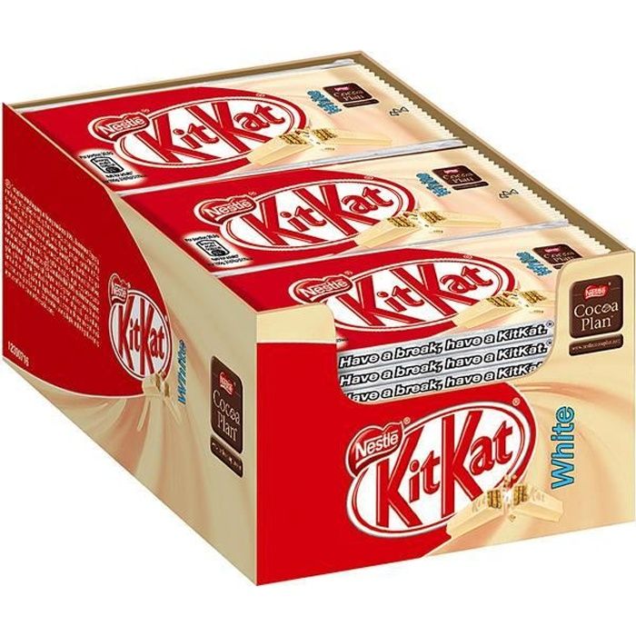 Nestle KitKat White Chocolate Blanc 41,5g (Pack de 24) - Cdiscount Au ...