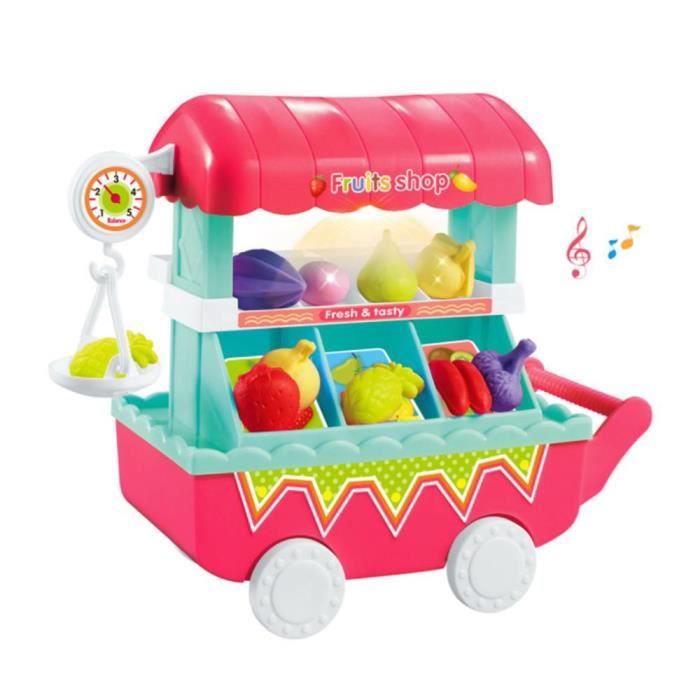 "MOGOI Jouet chariot à fruits et légumes Jeu d'imitation Chariot pour ...