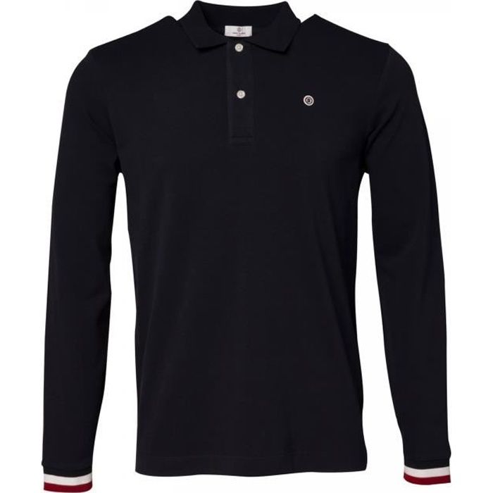 Polo manches longues Serge Blanco Uni - marine - S Marine - Cdiscount ...