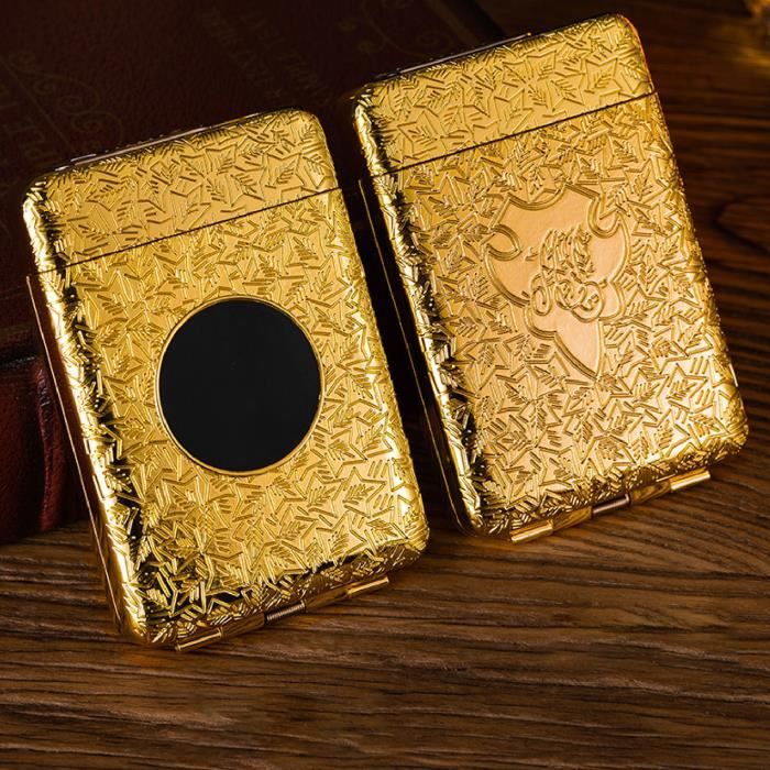 Boite À Cigarettes Rétro En Métal Boite À Cigarettes En Métal Étui À ...