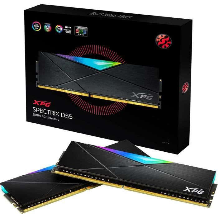 Adata Spectrix D55 Ddr4 Rgb Module De Mémoire Gaming-Dram 3600 Mhz 32 ...