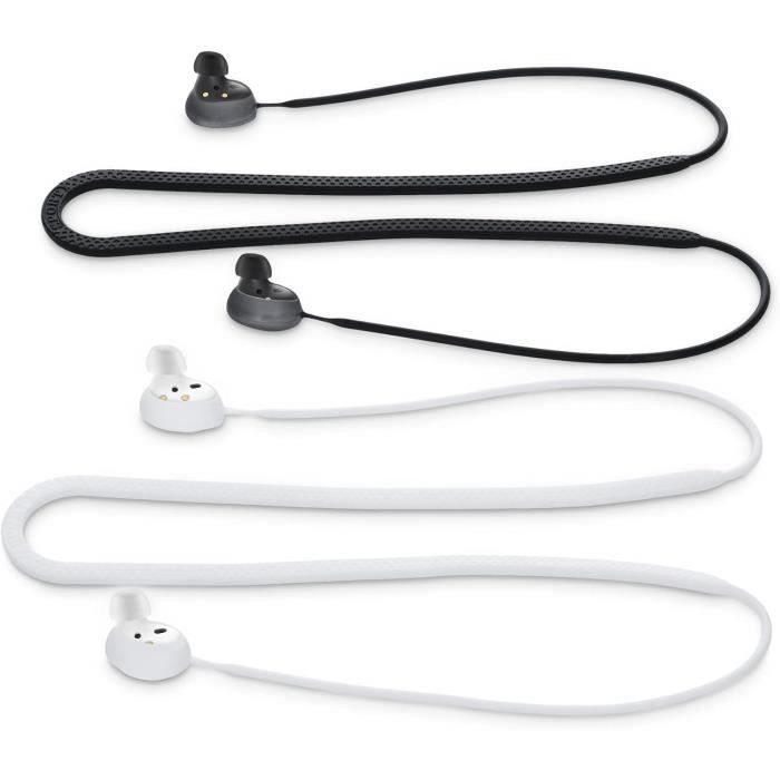 2X Sangle Compatible avec Samsung Galaxy Buds 2 - Sangle en Silicone ...