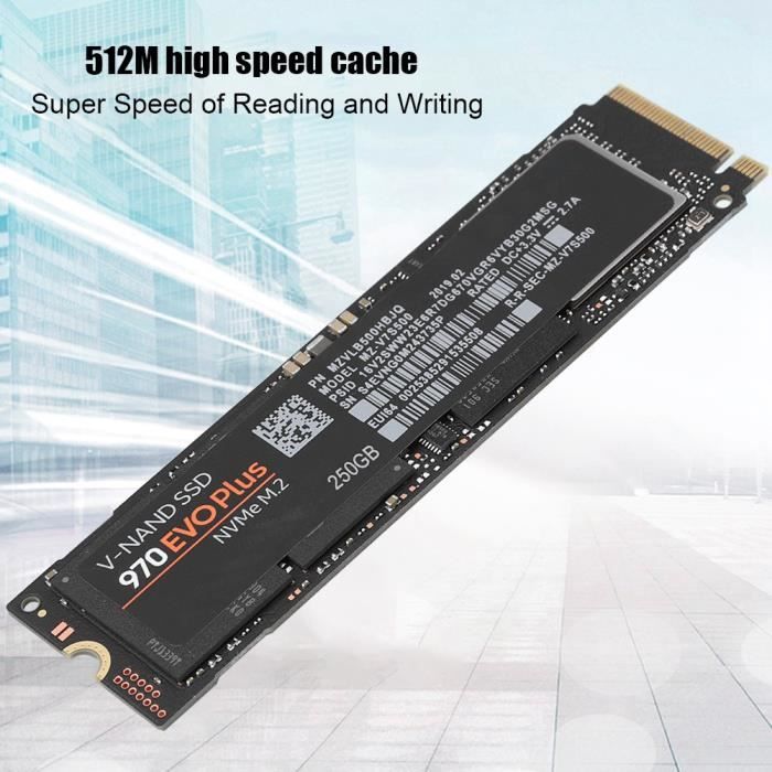 Disque SSD M.2 Disque SSD interne 970 Evo Plus NVMe M.2 2280 V NAND SSD ...