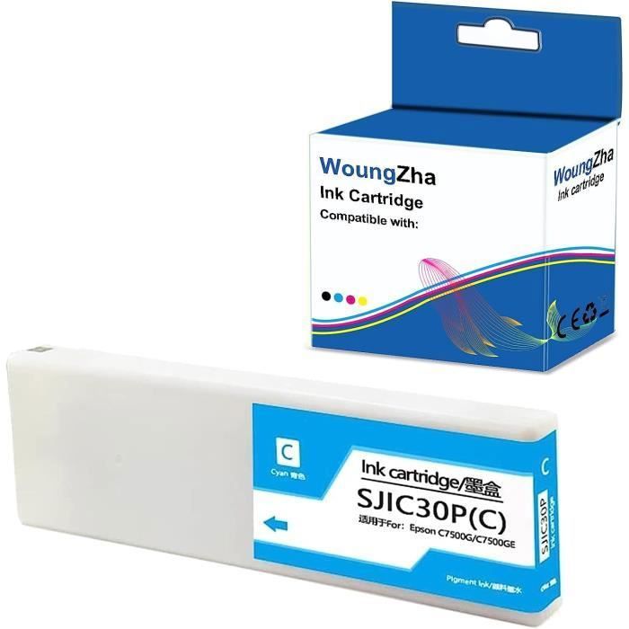 Woungzha SJIC30P Cartouche d'encre de rechange pour Epson SJIC30P ...