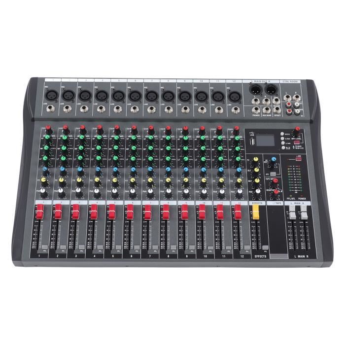 YOSOO Table de mixage audio Table de Mixage Professionnelle Carte Son ...