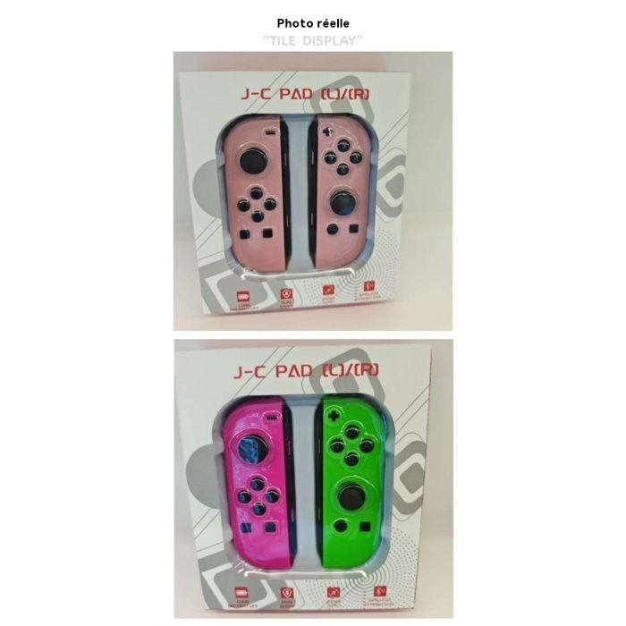 Manettes Joy-Con Controllers (L/R) Rose et rouge pour Console Nintendo ...