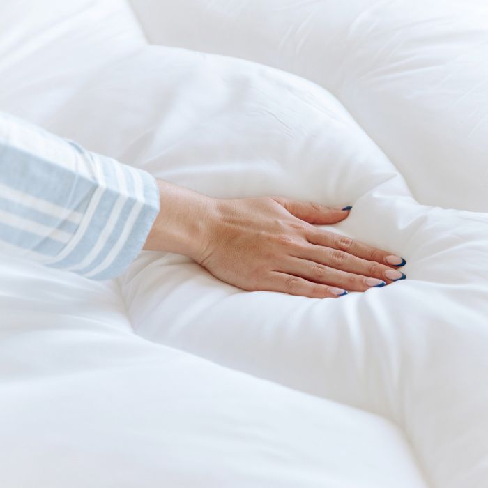 Surmatelas housse - HYPNIA - Nuage - Satin de coton - 80x200 cm ...