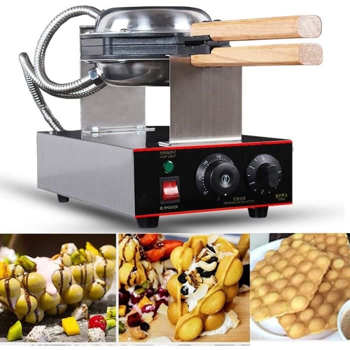 Machine À Gaufres À Bulles Électrique 220V Bubble Waffle Gaufrier En ...