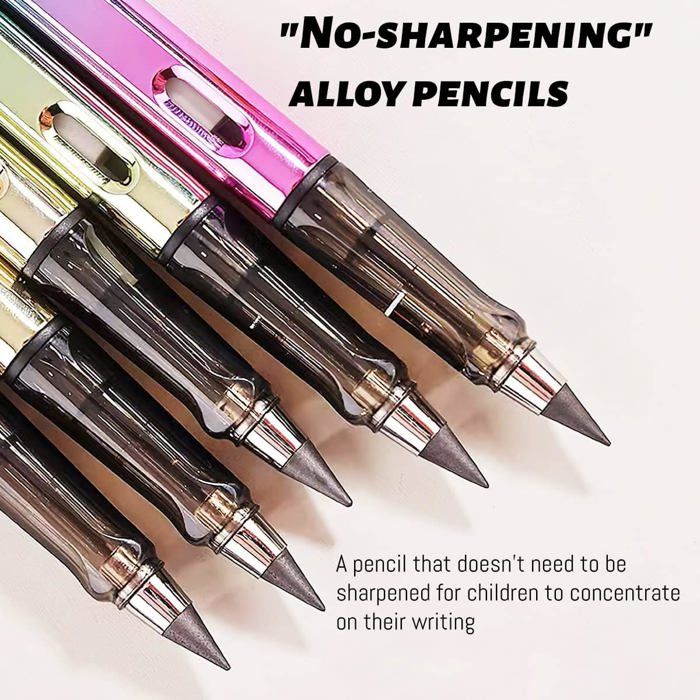 Crayon Éternel,5 Pièces Crayon Eternelle Sans Encre Avec 5 Pièces Mines ...