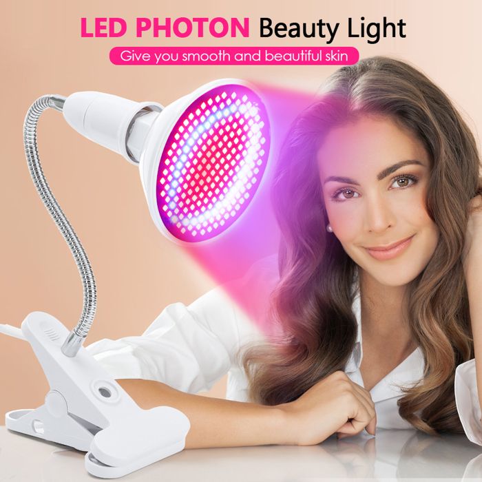 Masque Facial de thérapie photonique à lumière rouge LED,Instrument de ...