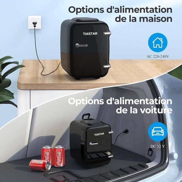 Mini Frigo Portable,4 Litres -6 Boîtes Boissons & Soin De La Peau Mini ...