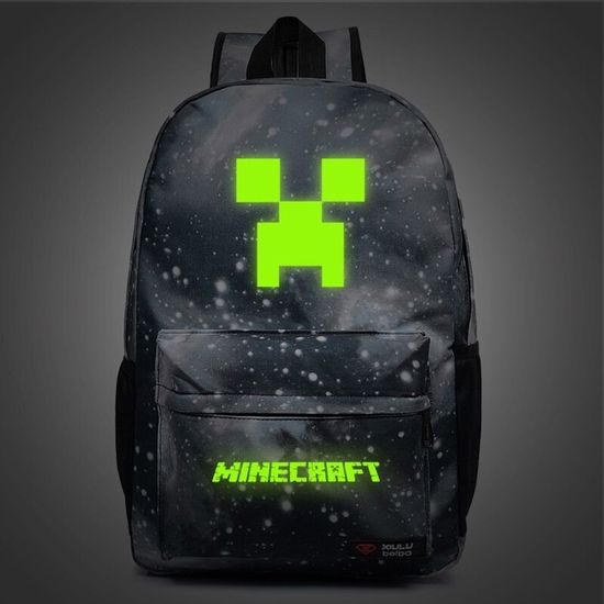 Sac à dos Minecraft pour adolescents, cartable léger imprimé en 3D pour ...
