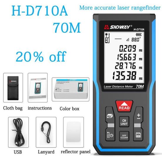 Outil de mesure électronique,télémètre Laser numérique,Roulette ...