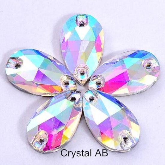 Ecusson Larme Goutte à Coudre Sur Strass De Nombreuses Couleurs En