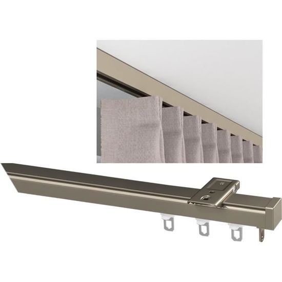 Rail De Plafond Pour Rideaux, Tringle À Rideaux Décorative, Kit De ...
